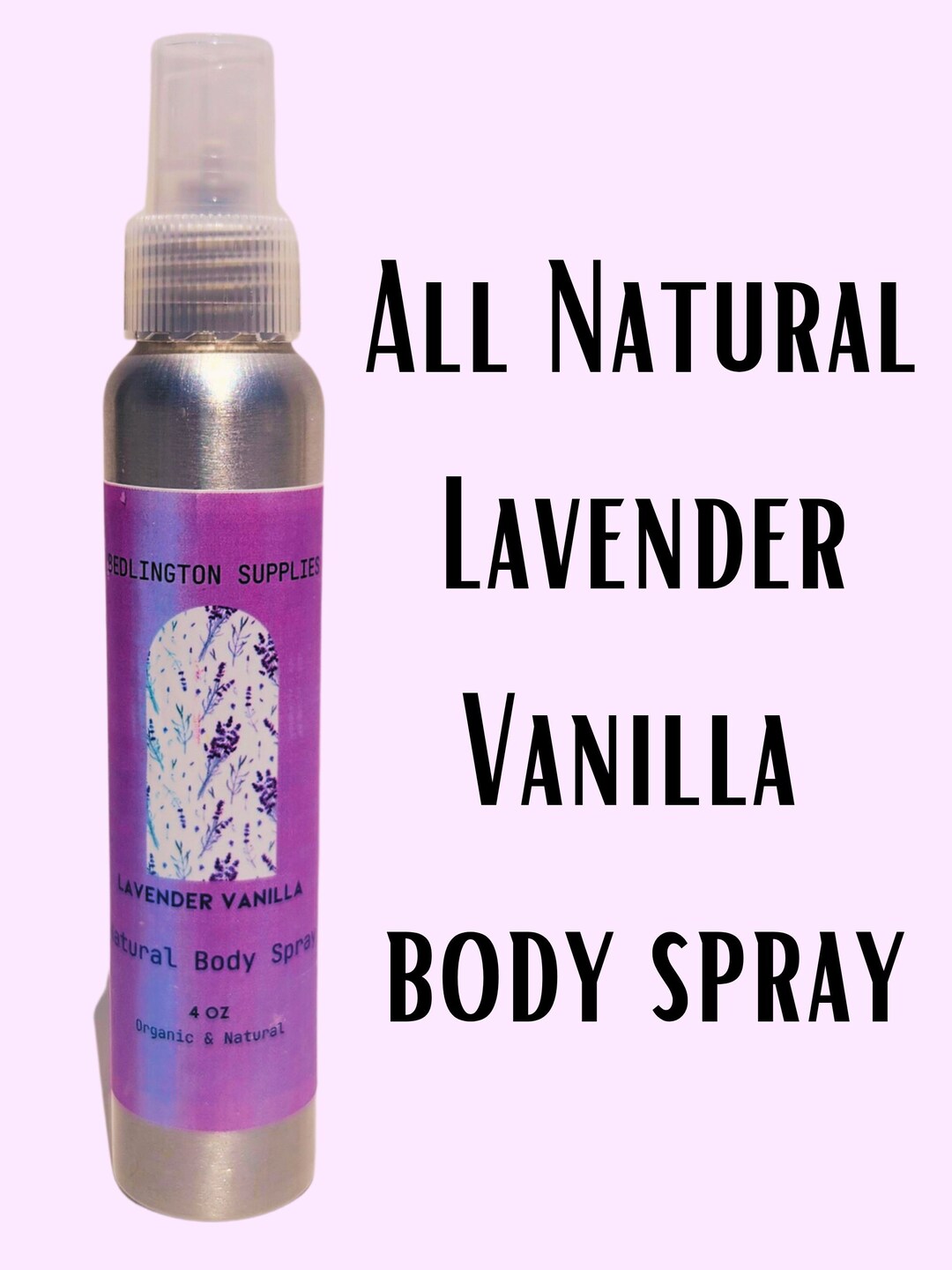 Lavender Vanilla Bodyspray All-natural Body Spray 4 Oz Body - Etsy
