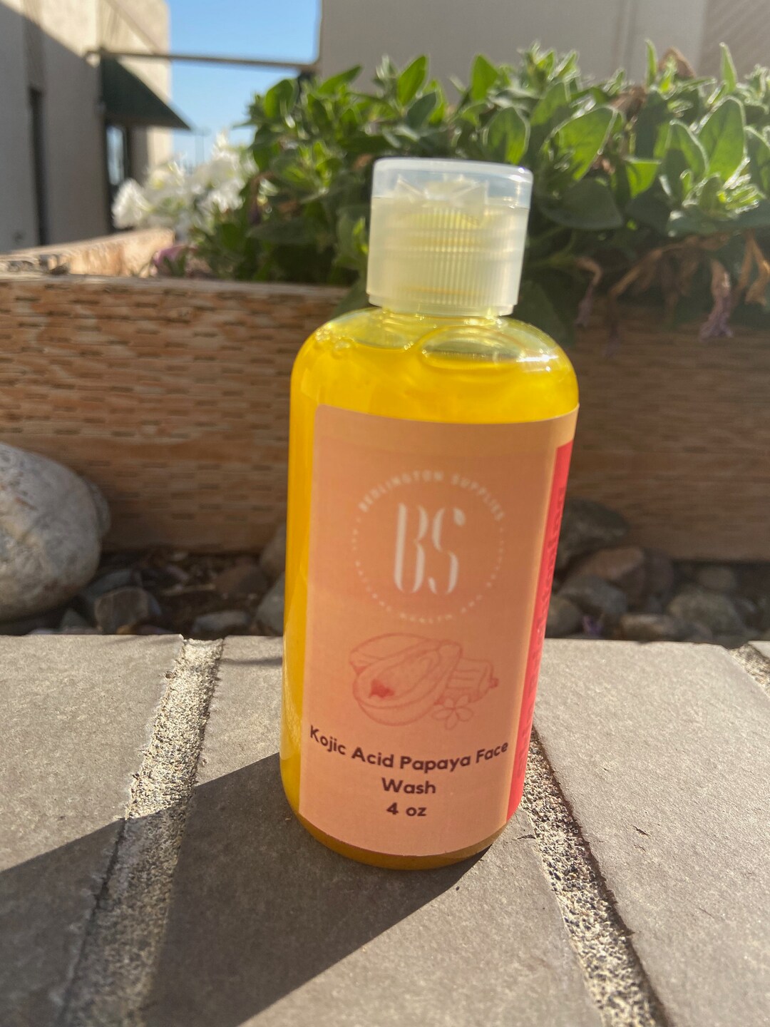 Turmeric Mango Papaya Face Wash With Kojic Acid, 4 Oz - Etsy