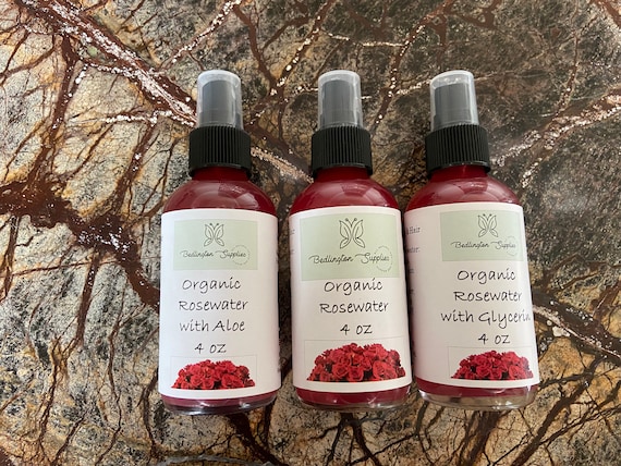 Rosewater Spray Set: 4 Oz Bottles of Rosewater Rosewater With - Etsy