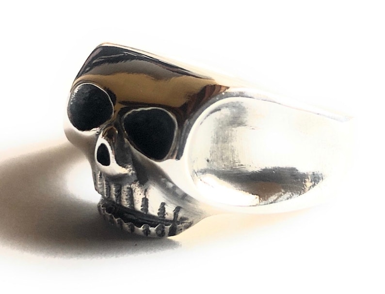 Skull Ring Mod Johnny Depp in Solid Silver 925 - Etsy