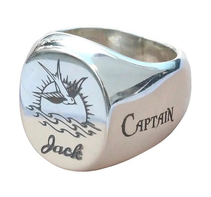 Jack Sparrow Ring (the Original Worn by Johnny Depp) in Solid Silver ...
