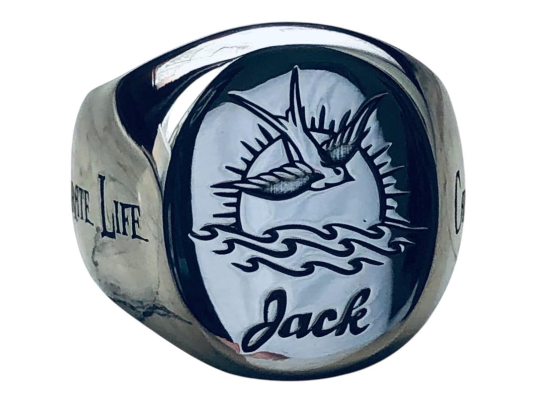 Jack Sparrow Ring (the Original Worn by Johnny Depp) in Solid Silver ...