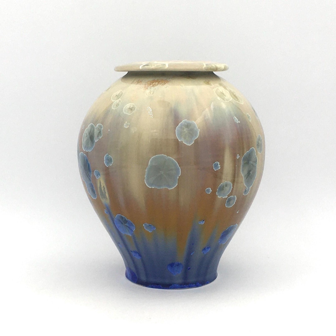 Pottery Cremation Urn, Urn for Human Ashes, Ceramic Cremation Urn ...