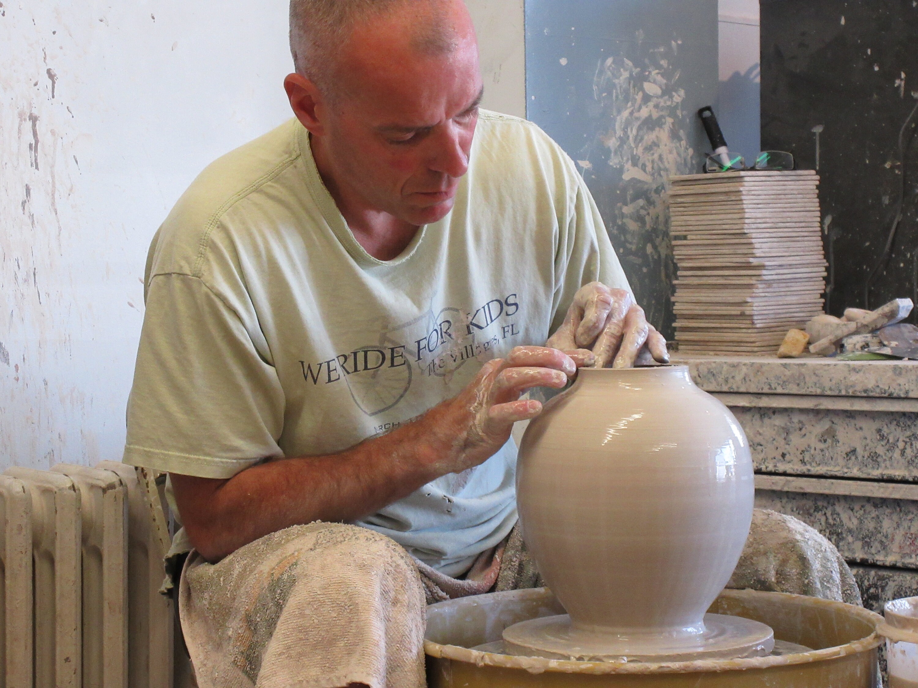 Pottery Cremation Urn, Urn for Human Ashes, Ceramic Cremation Urn ...