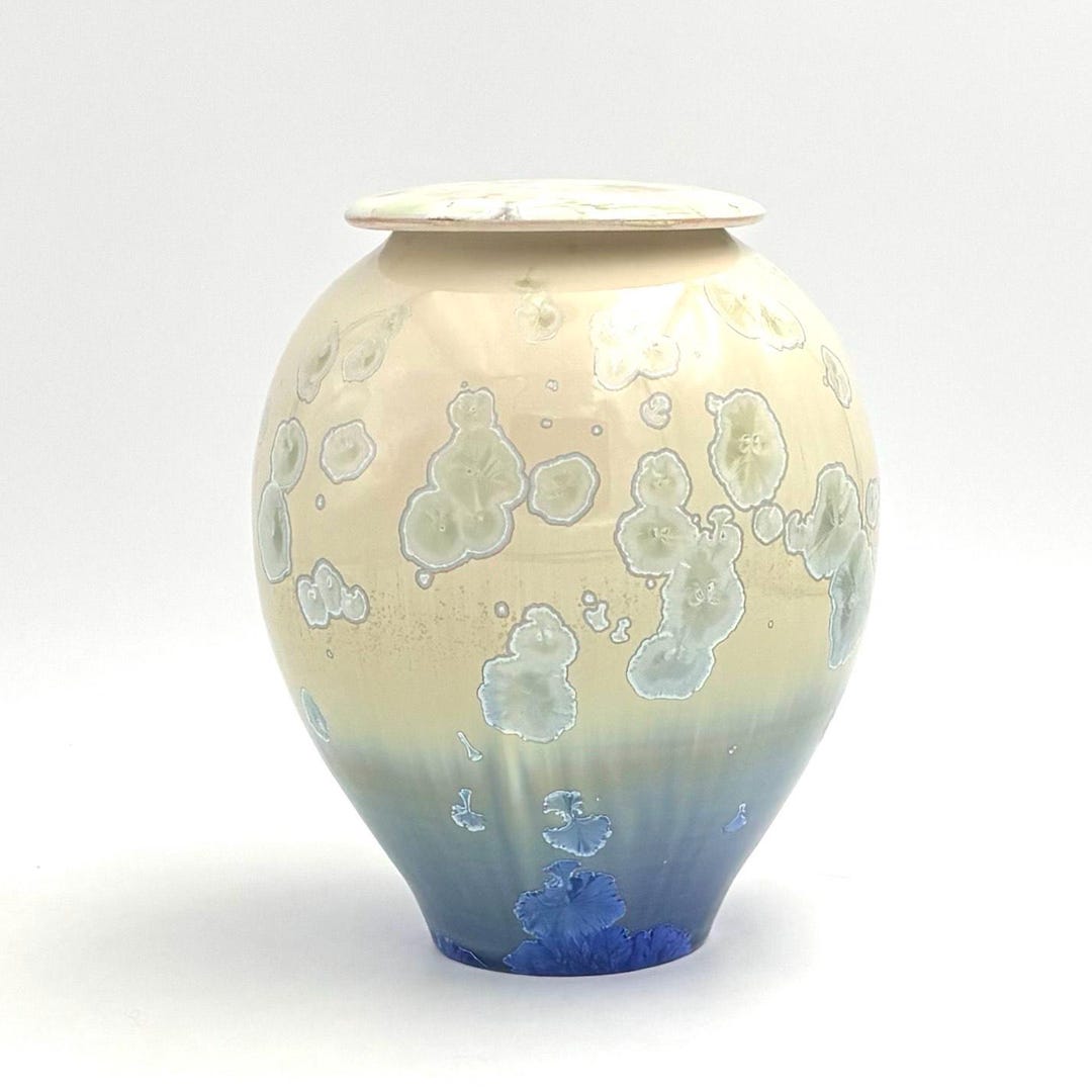 Medium Pottery Cremation Urn, Ceramic Urn, Burial Urn, Urn for Human ...