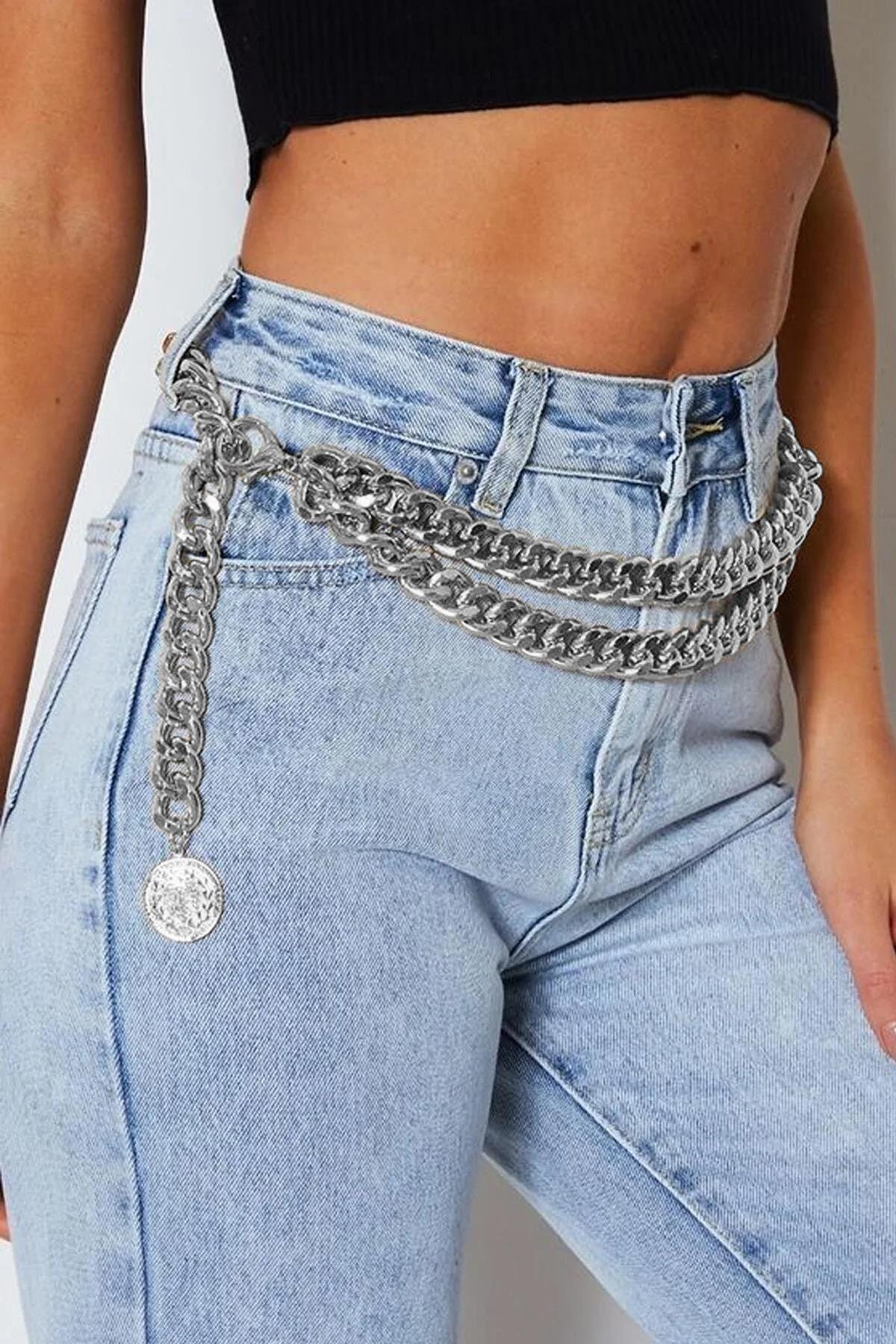 Women Chain Belt, Pants Chain, Shiny Body Chain, Party Jewelry for ...