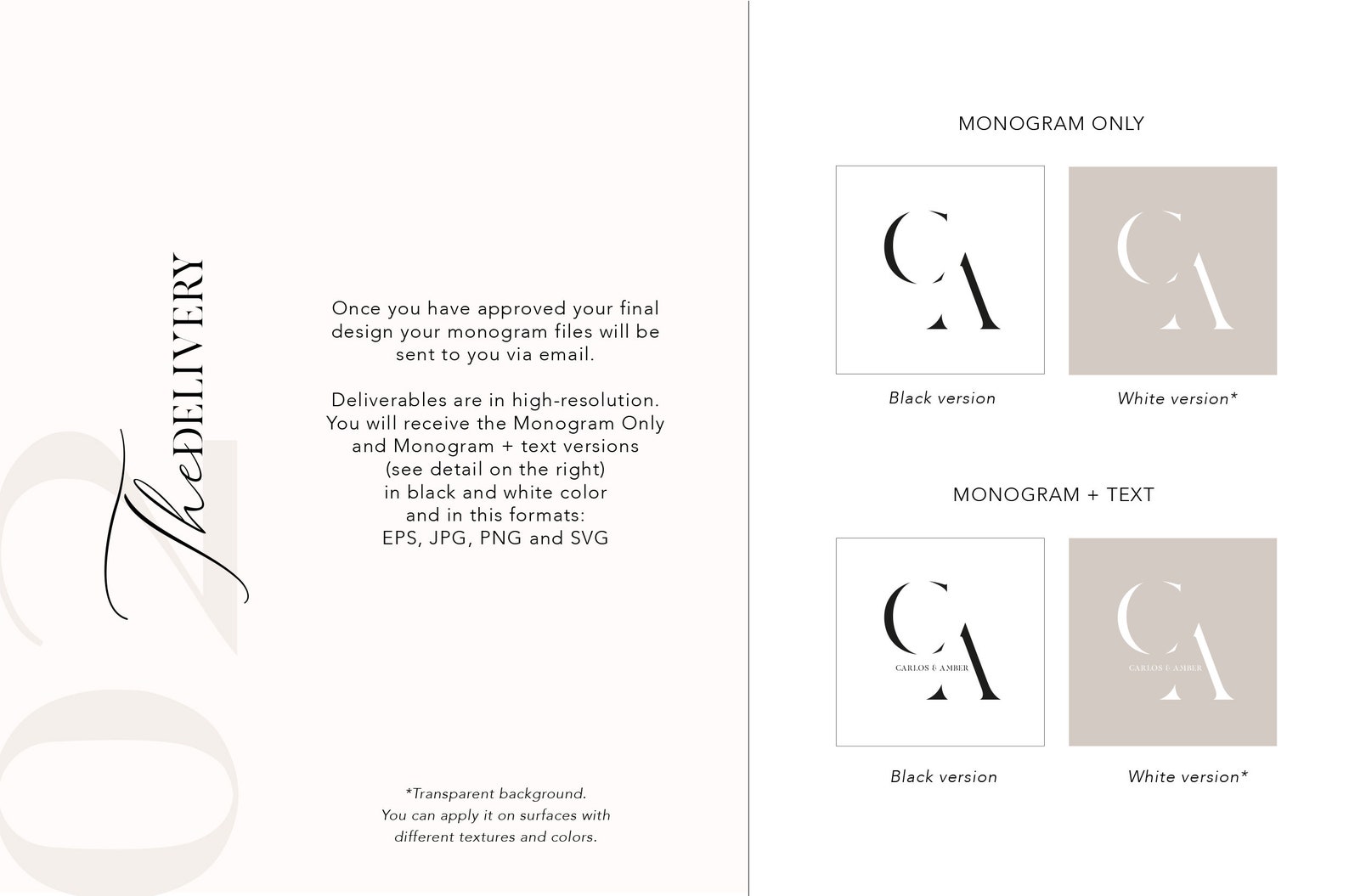 Modern Wedding Monogram Premade Logo Design Wedding Couple - Etsy