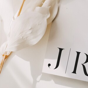 Modern Wedding Monogram, Premade Logo Design, Wedding Couple Logo ...