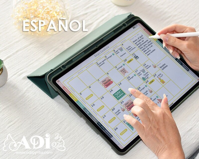Planeador Digital Perpetuo Español, Semanal Y Mensual, Sin Fechas ...