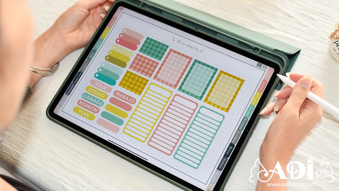 Planeador Digital Perpetuo Español, Semanal Y Mensual, Sin Fechas ...