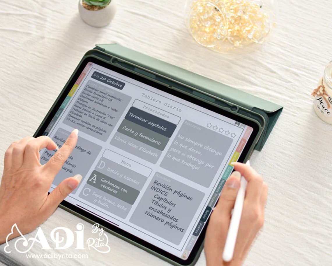 Planeador Digital Perpetuo Español, Semanal Y Mensual, Sin Fechas ...