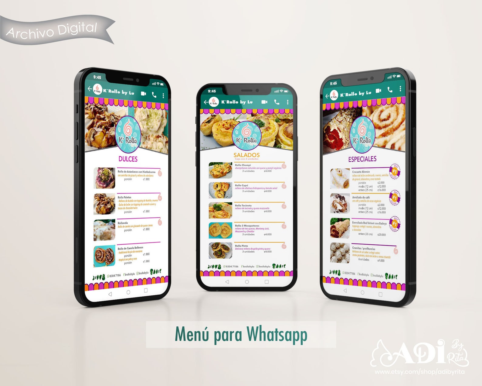 Whatsapp Business or Instagram Stories or Highlights Catalog Menu ...