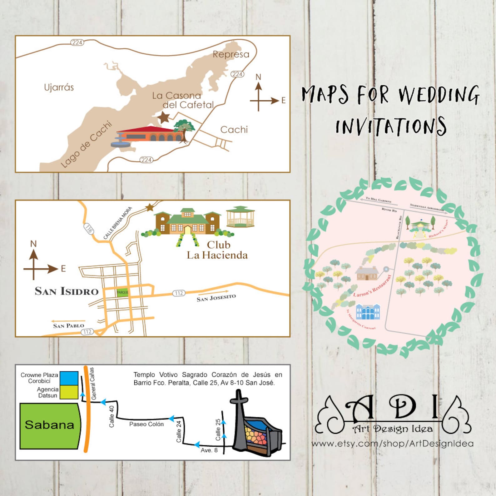 Venue map Reception map Wedding map Printable file Custom | Etsy