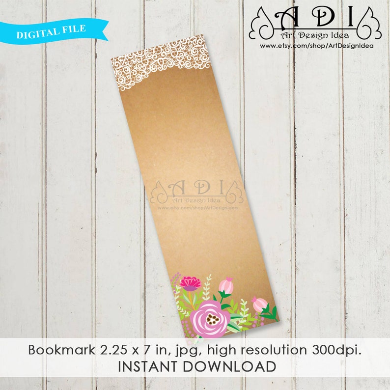 Printable Bookmark, Bookmark Background, BOOK LOVERS Instant Digital ...