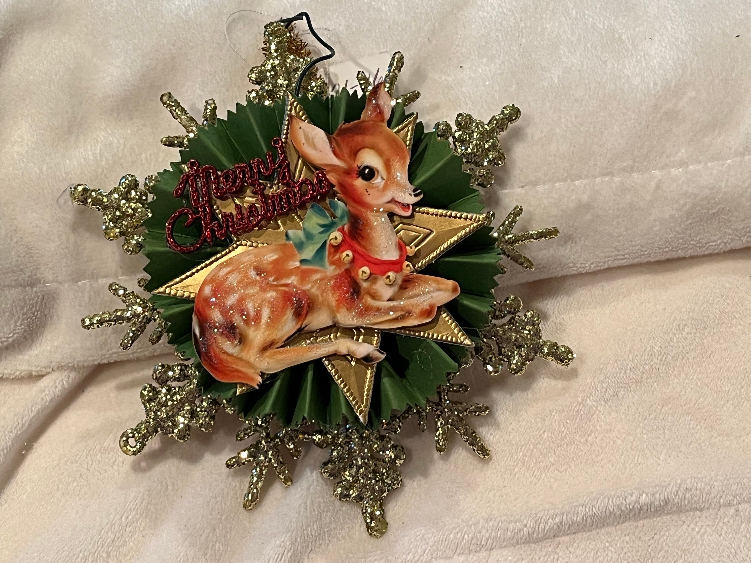 Fawn Christmas Ornament Handmade - Etsy