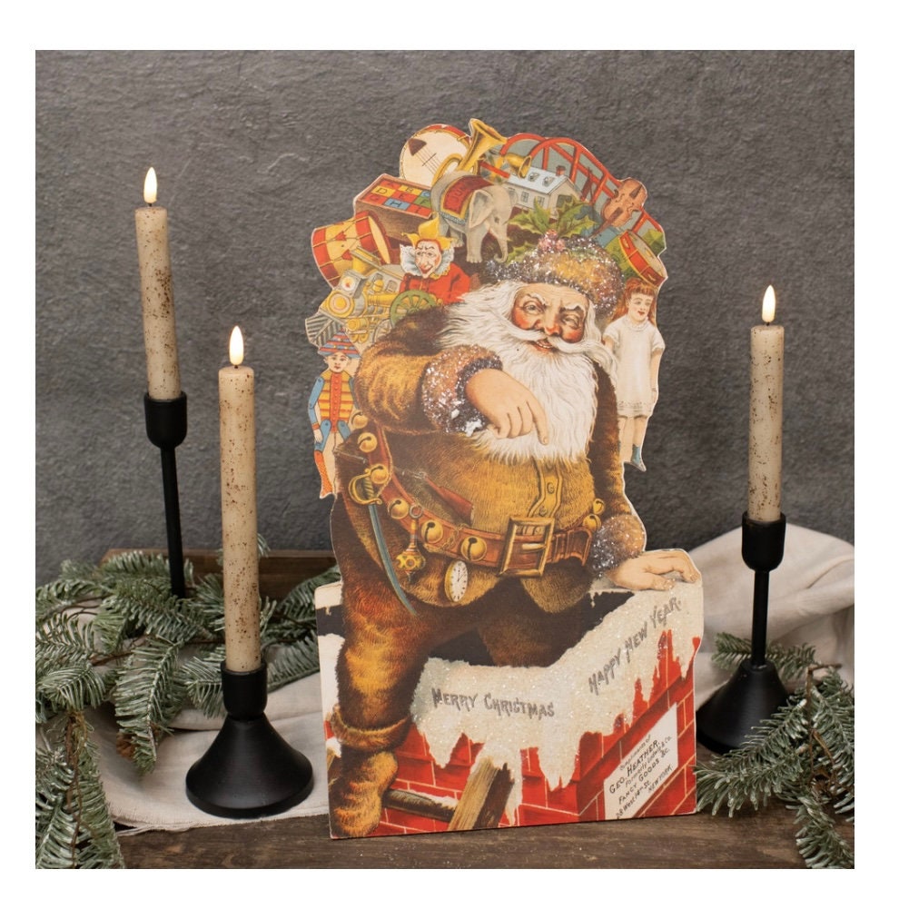 Santa in the Chimney Dummy Board - Etsy