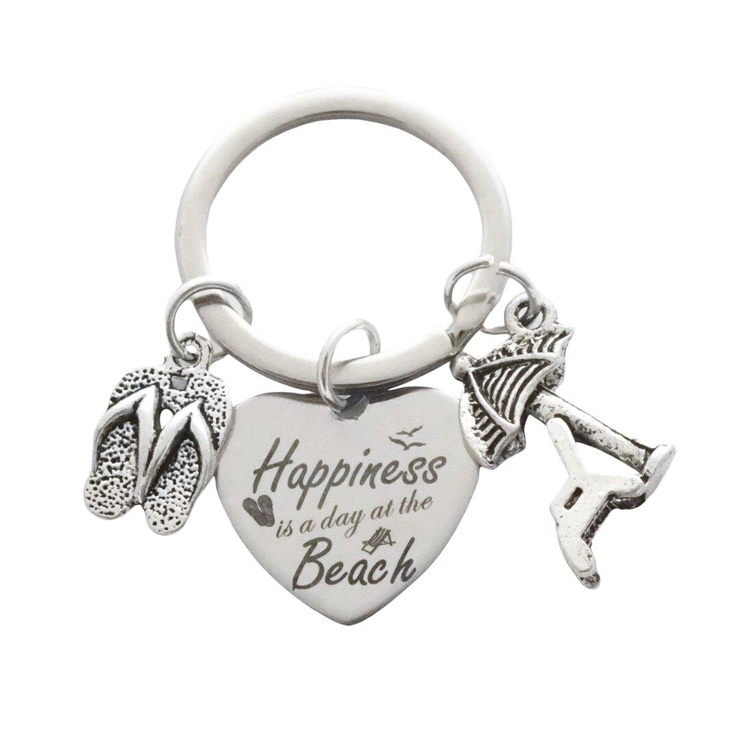 Beach Keepsake happiness is a Day at the Beach Pendant With Deckchair ...