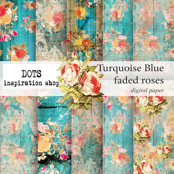 Vintage Rose Paper - Etsy