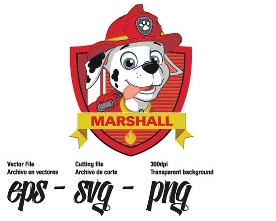 Paw patrol marshall svg free - hawkero