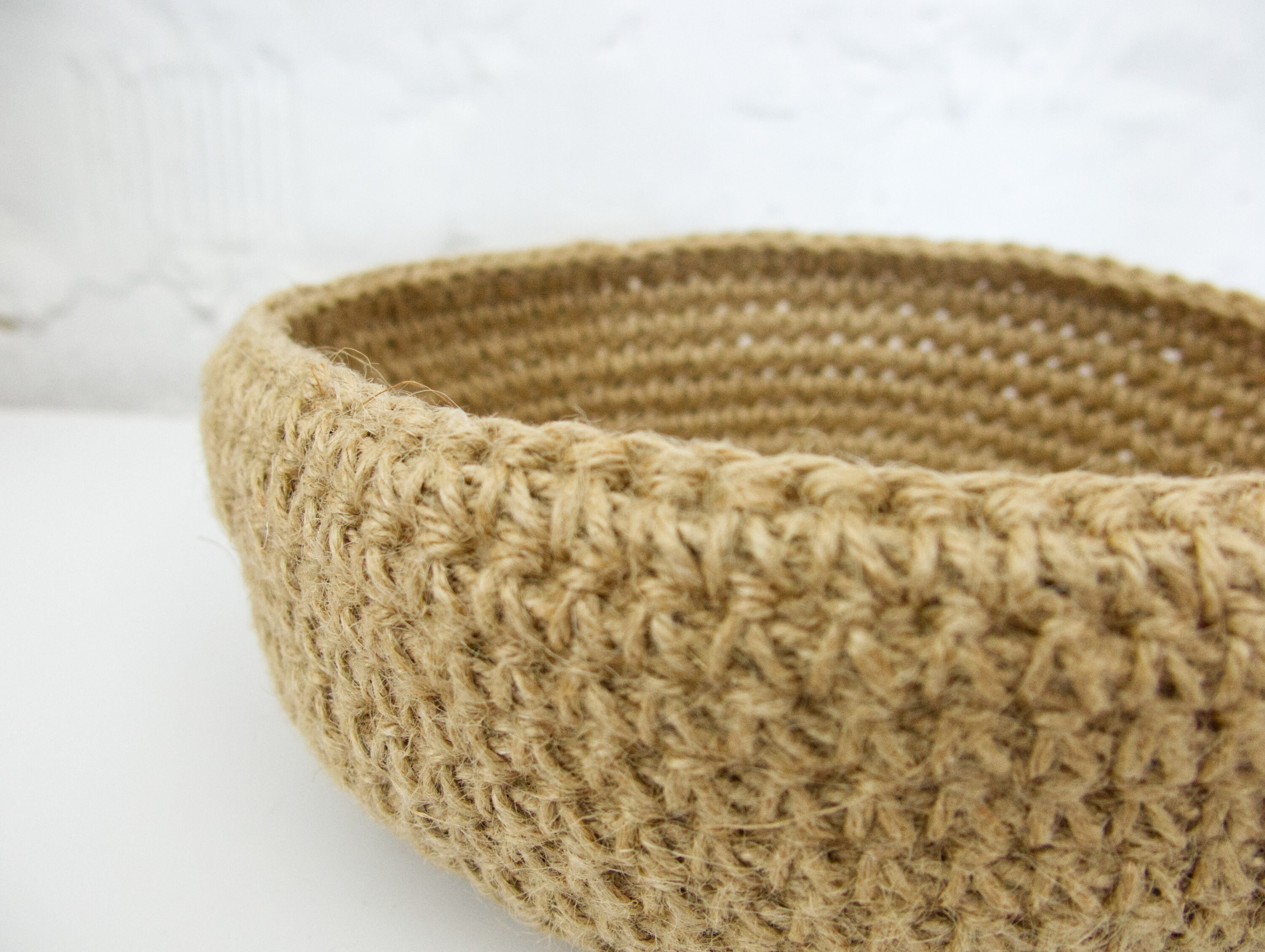 Crochet Jute Bowl / Rope Bowl / 100% Natural Materials / - Etsy