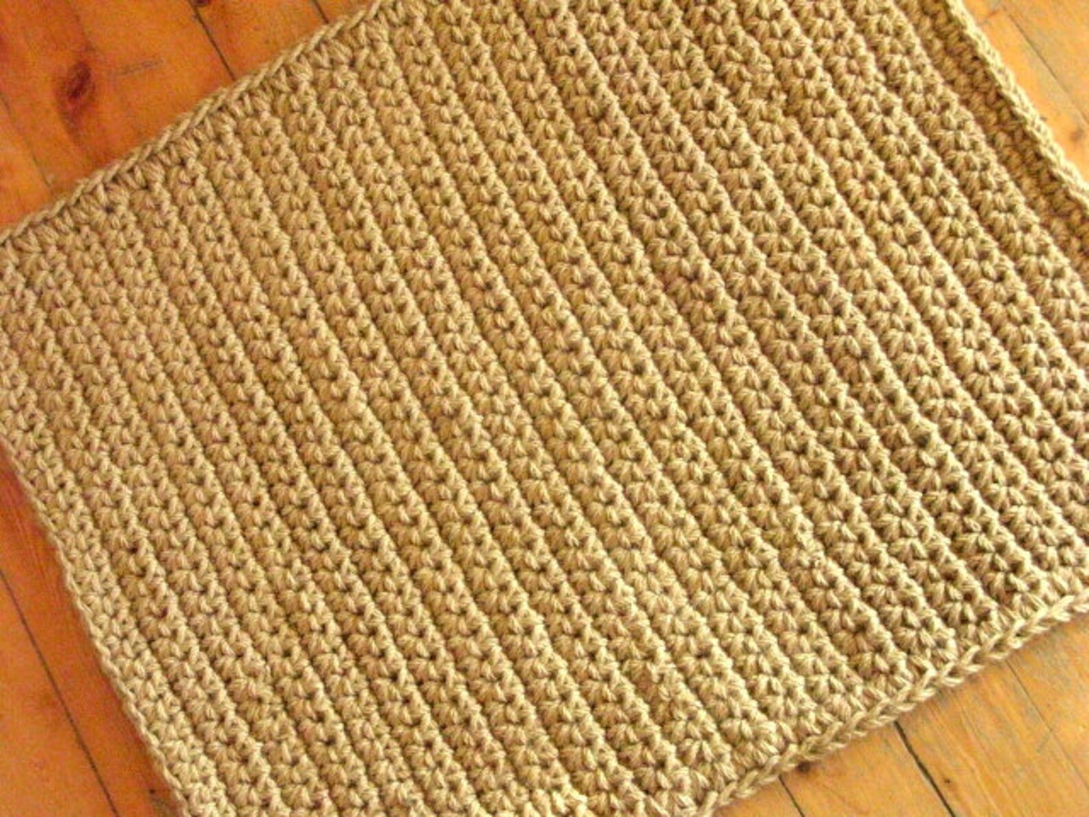 Crochet Jute Door Rug / Jute Rope Rug / Indoor Outdoor Mat / Chunky Rug ...