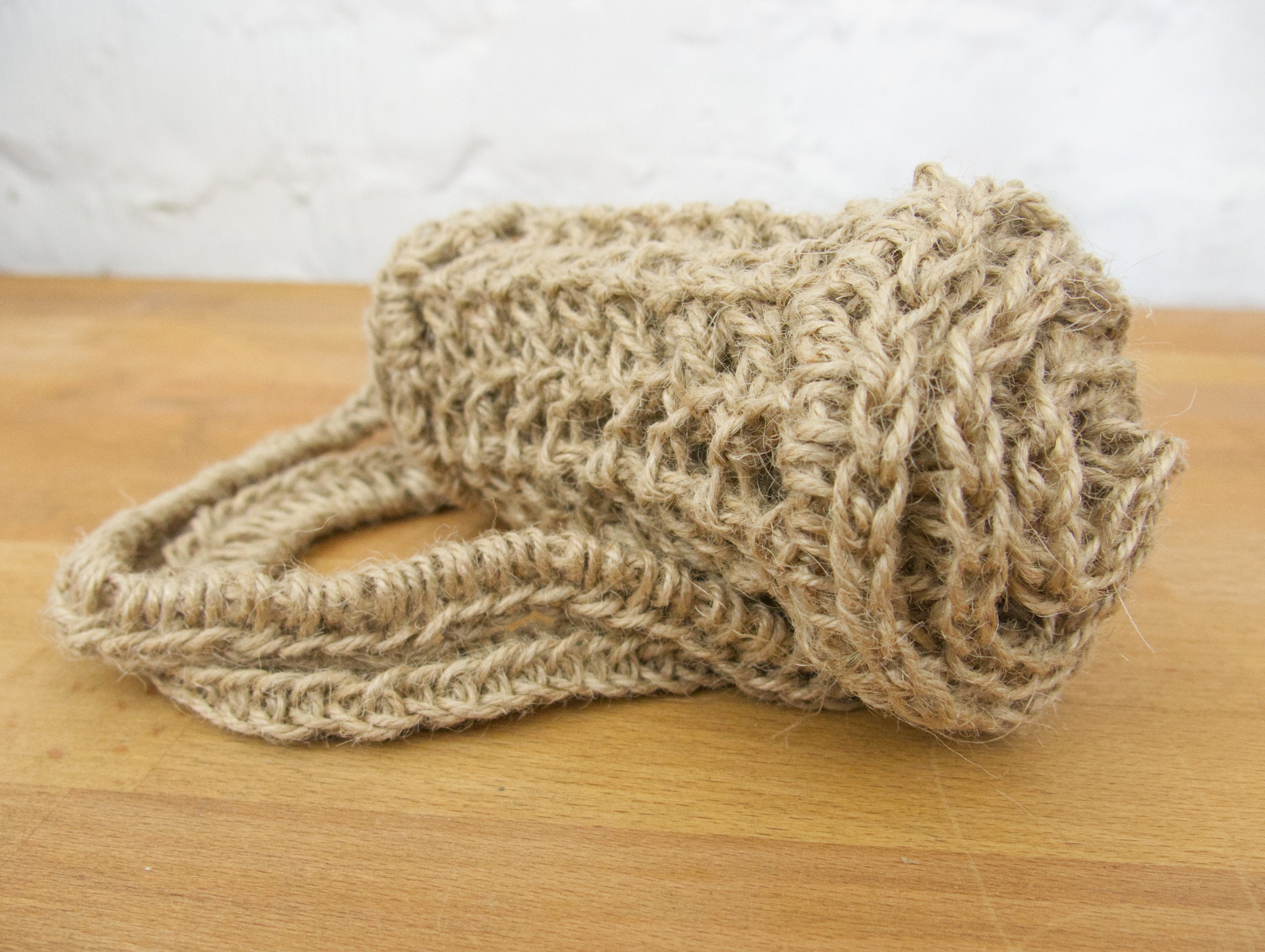 Hand Crochet Jute Back Scrubber / 100% Natural Materials - Etsy