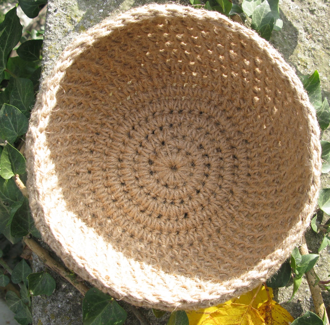 Crochet Jute Bowl / Rope Bowl / 100% Natural Materials / Custom Sizes ...