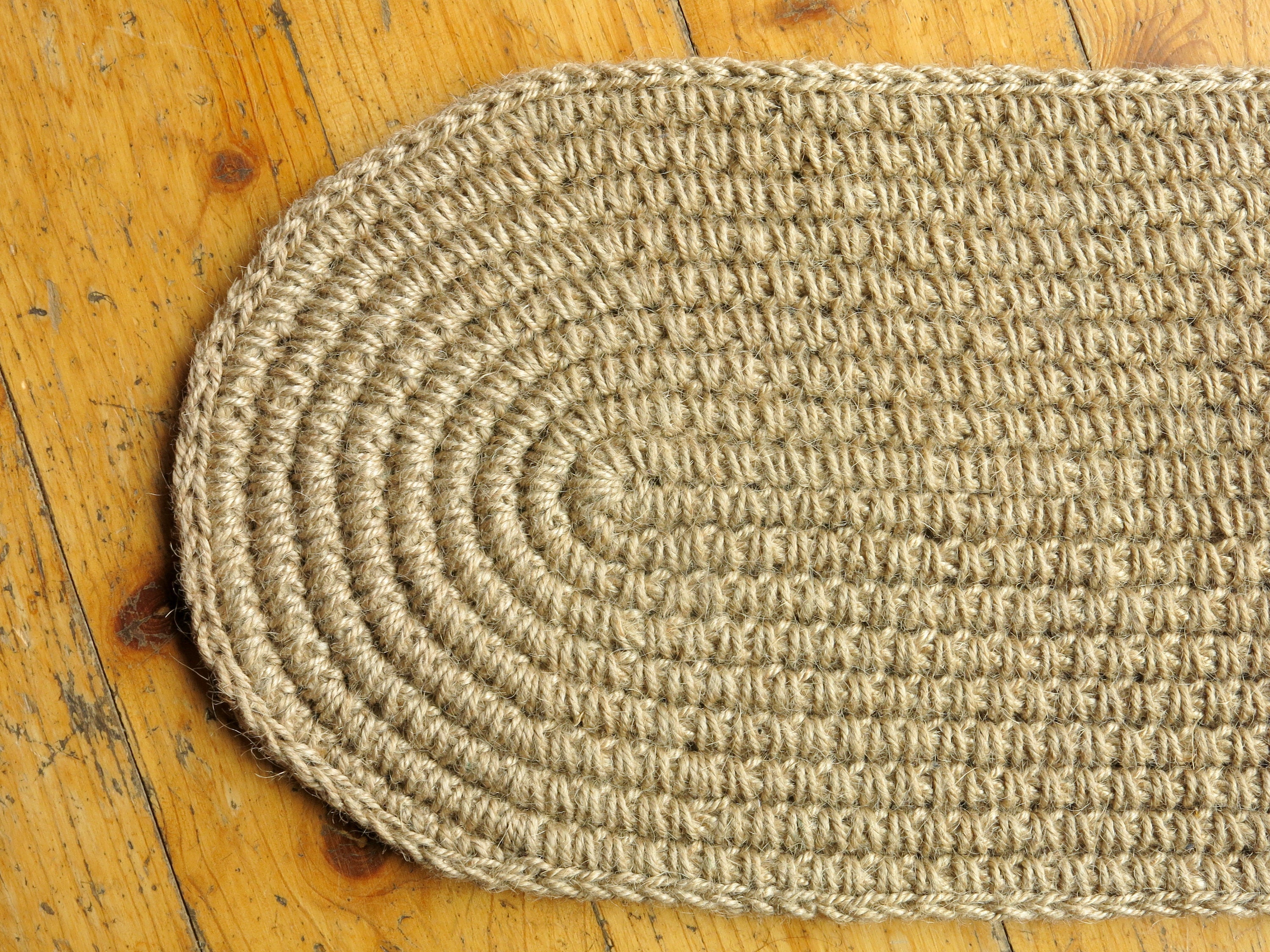 Crochet Jute Stair Treads / Oval Rugs for Steps / Step Pads / | Etsy Canada