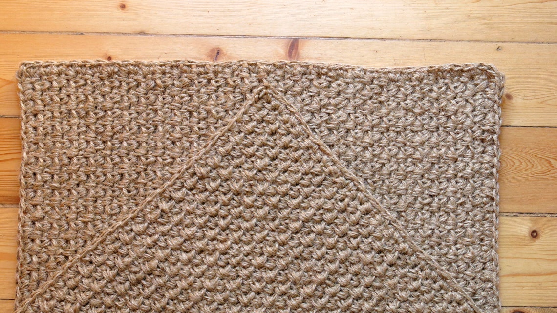 Crochet Jute Door Rug / Doormat / Welcome Rug /indoor Outdoor - Etsy