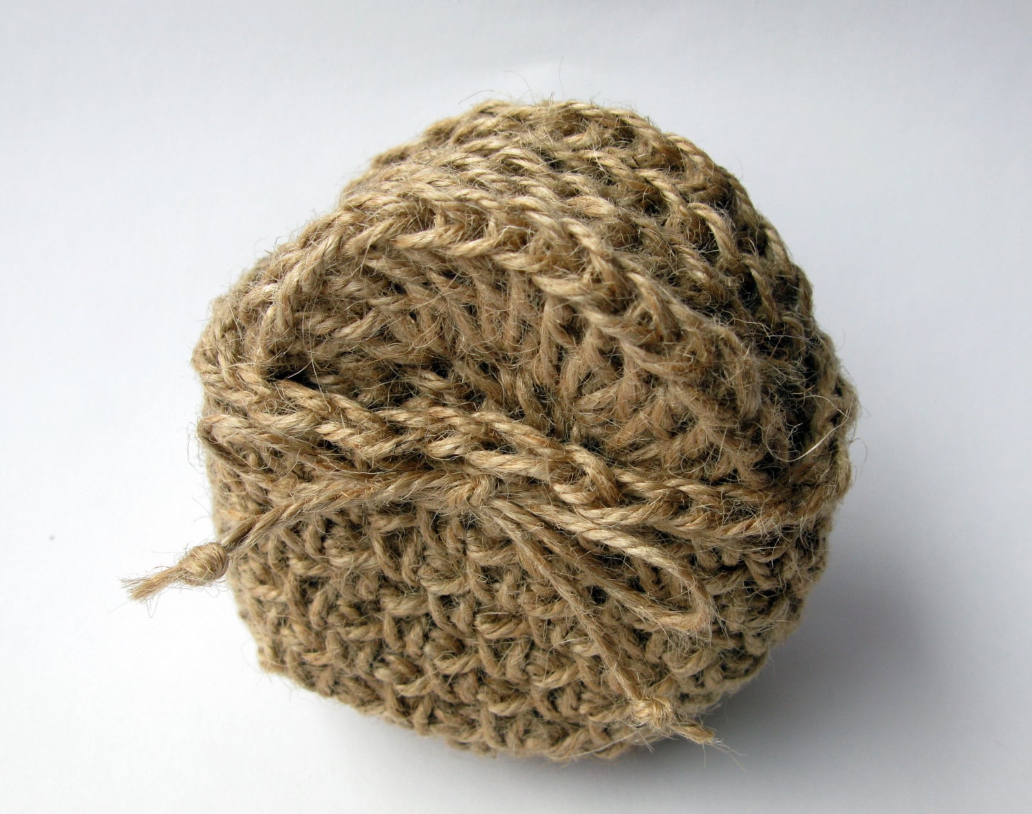 Jute Face Scrubbies in a Storage Basket / Cleansing Pads / Crochet Pads ...