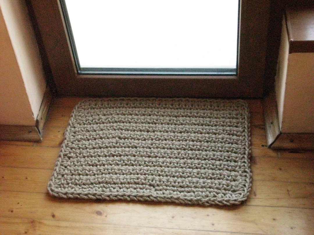 Crochet Jute Door Rug / Jute Rope Rug / Doormat / Welcome Rug /indoor ...