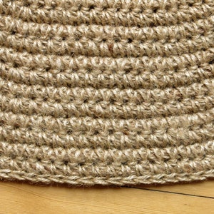 Half Circle Hand Crochet Jute Door Rug / Doormat / Welcome Rug / Bath ...