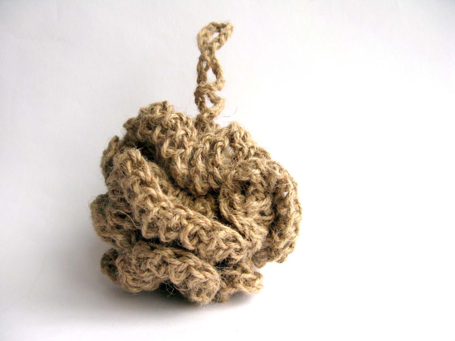 Hand Crochet Jute Bath Puff / 100% Natural Materials | Etsy
