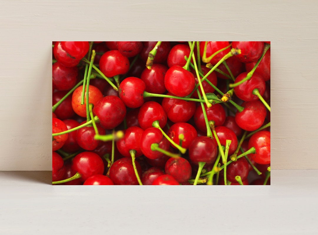 Cherry Photography Digital Download, Cherry Close up Photo Instant ...
