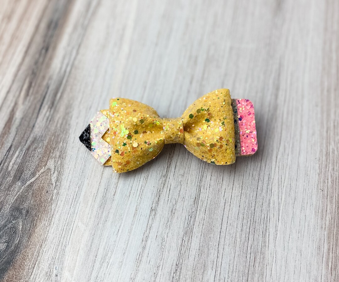 Back to School Pencil Bow - Etsy