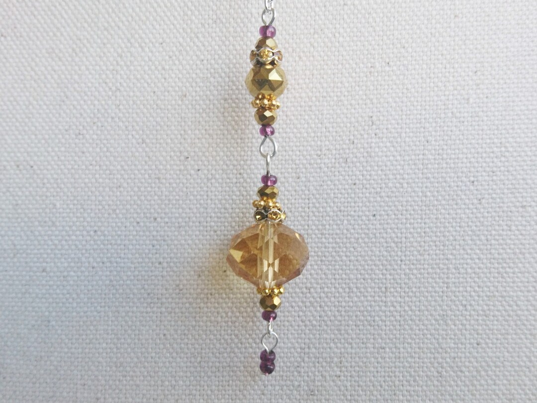 Amber Colored Glass Bead Pendulum for Dowsing and Energy Clearing - Etsy