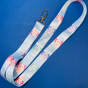Cute Axolotl Lanyard - Etsy