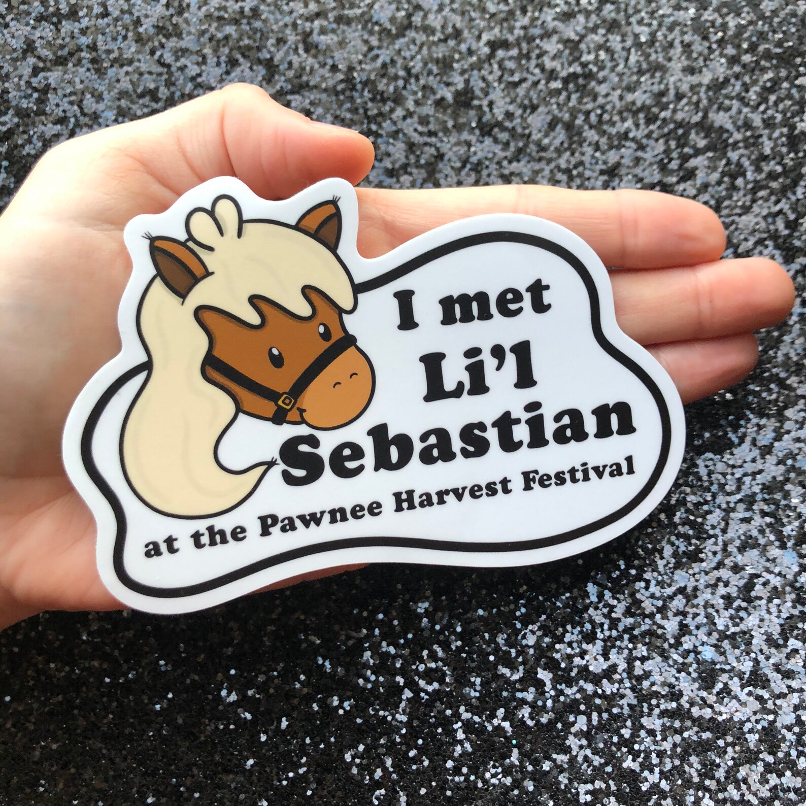 LARGE 4.75x3 Weatherproof Vinyl I Met Lil Sebastian Sticker - Etsy