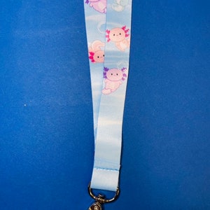 Cute Axolotl Lanyard - Etsy