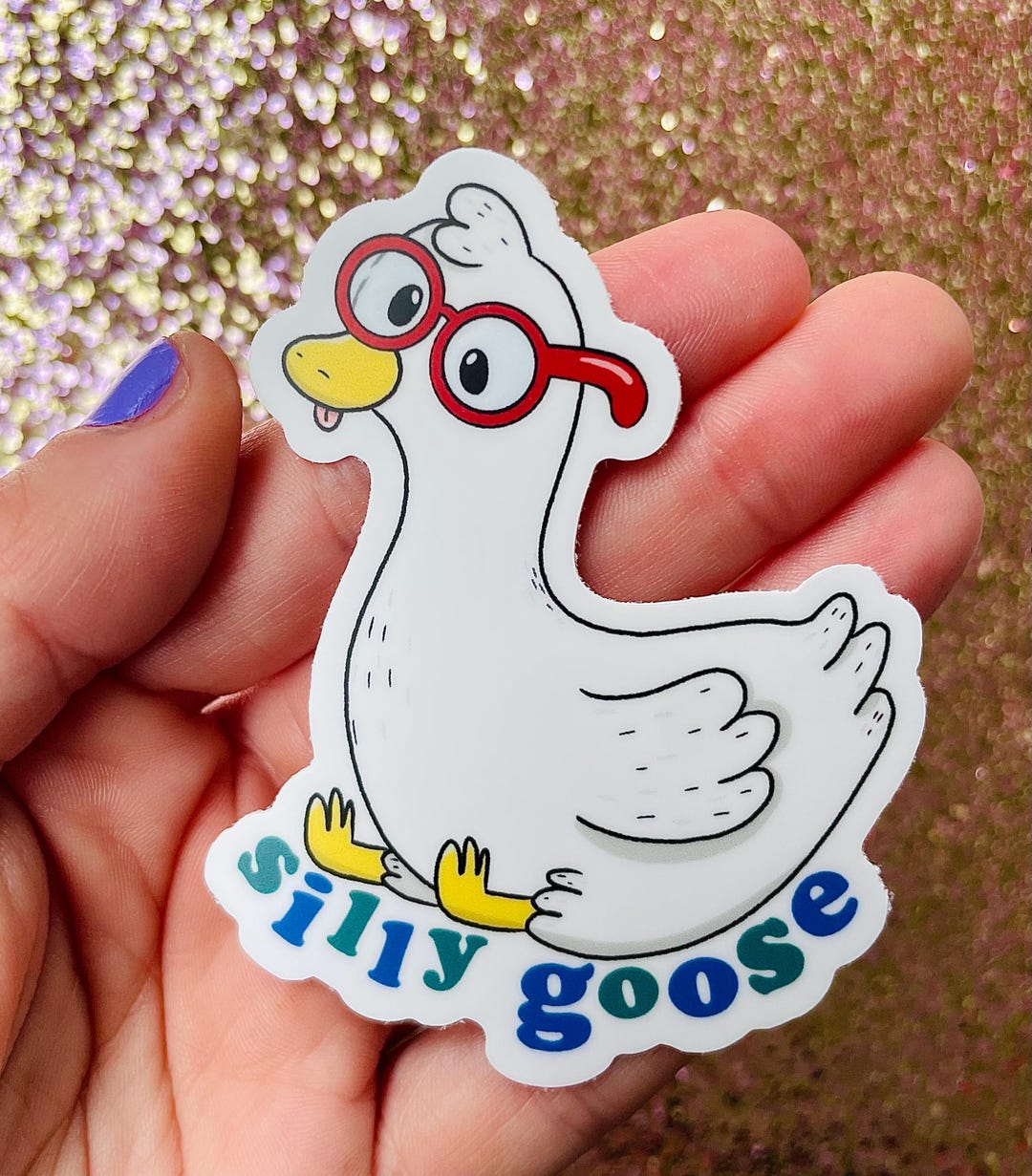 Waterproof Silly Goose Sticker - 3" Vinyl - FREE SHIPPING - Etsy