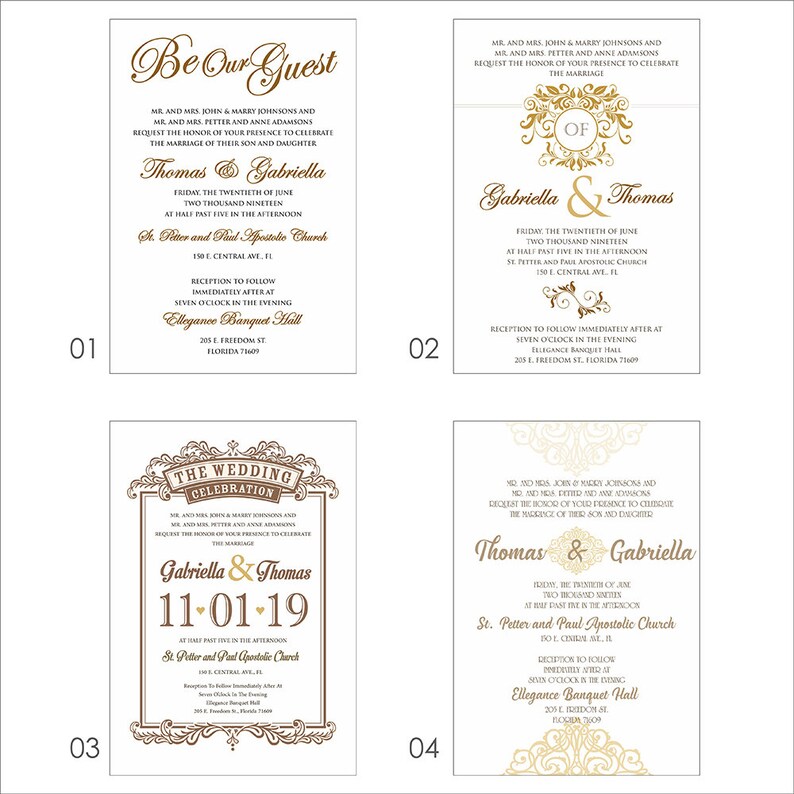 Laser Cut Wedding Invitations Gates Design Gatefold Printed | Etsy