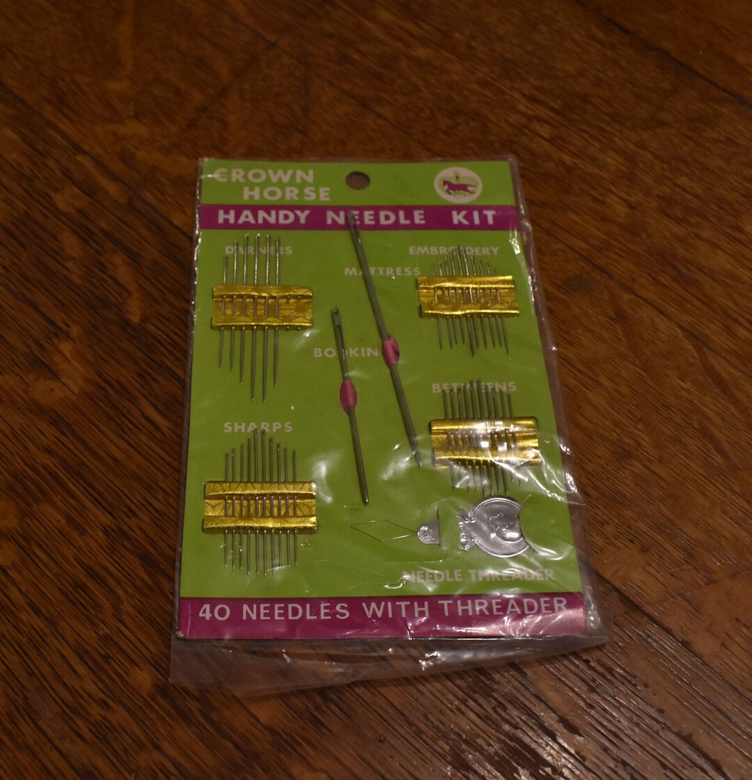 Vintage Crown Horse Handy Needle Kit - Etsy