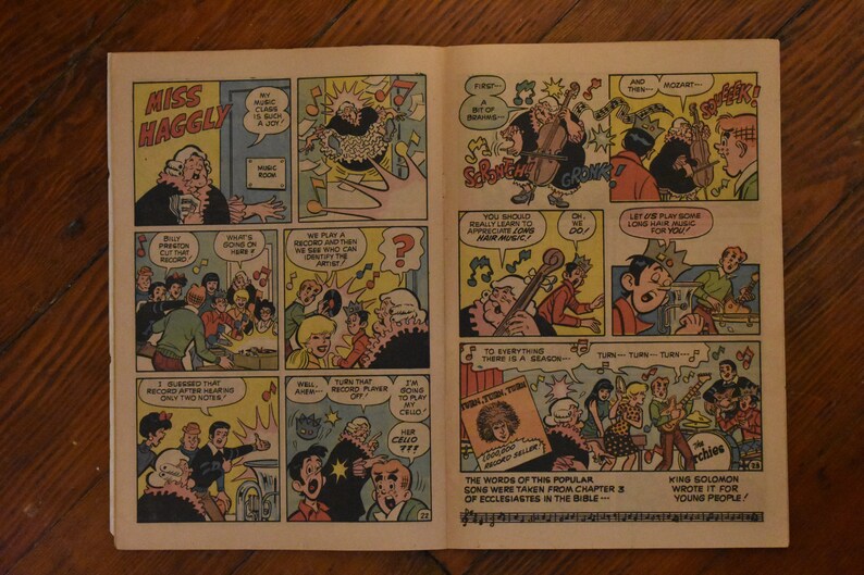 Vintage 1973 Archie Comic// Archie's Clean Slate - Etsy