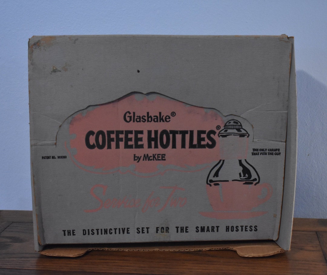 BOX // Vintage 1950's Glasbake Coffee Hottles Box - Etsy