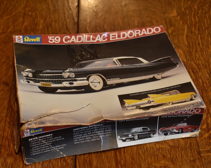 1959 Cadillac Eldorado 1/32 Scale Model Kit // 1985 Revell Model Kit - Etsy