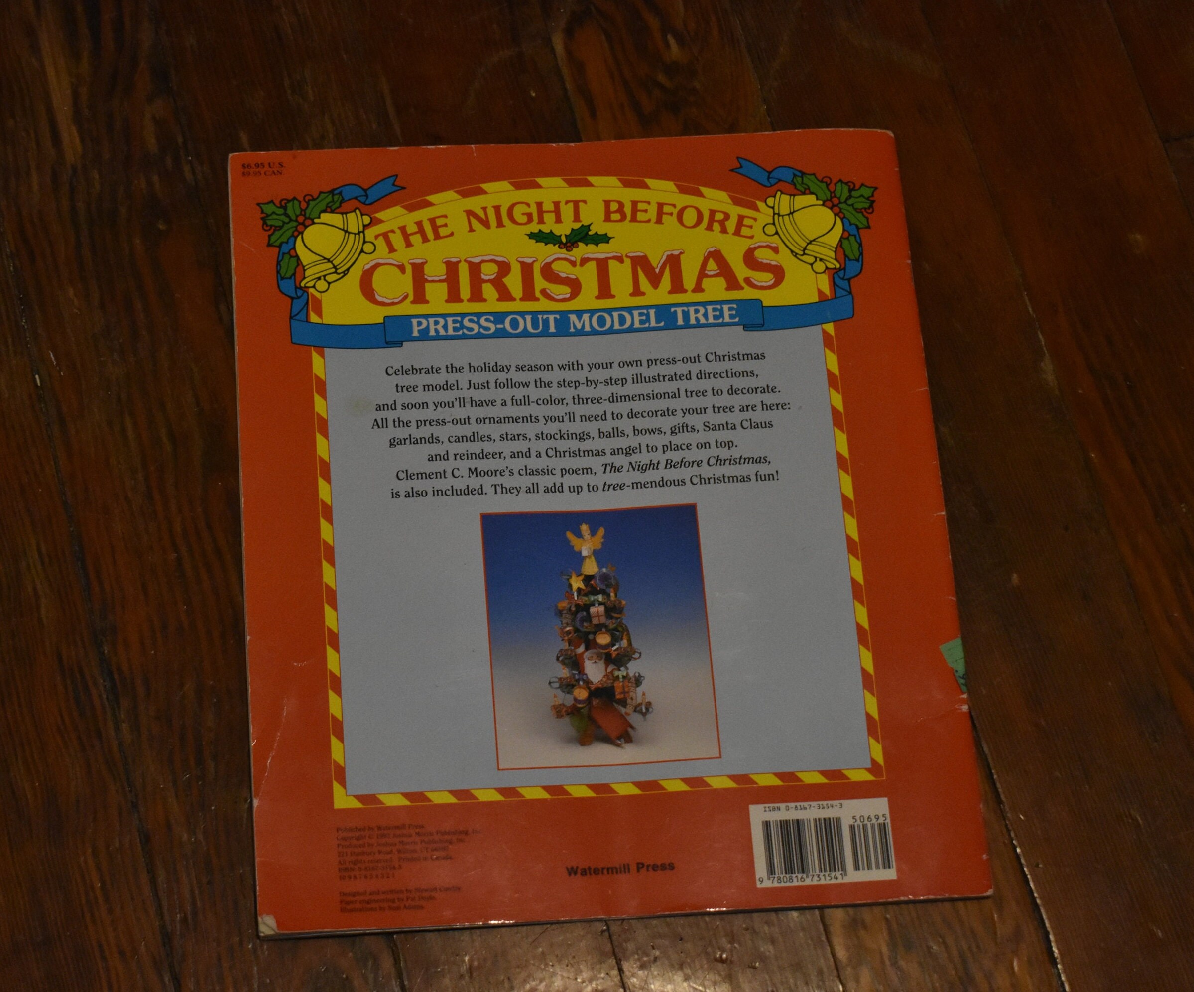 Vintage 1990's the Night Before Christmas Press-out Model - Etsy