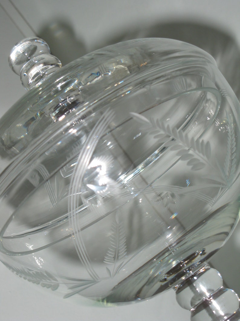 Romanian Crystal Candy Dish - Etsy