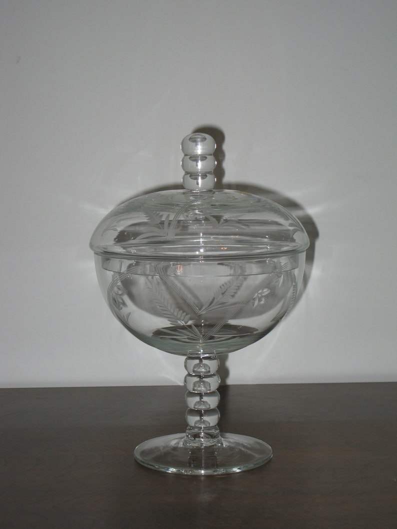 Romanian Crystal Candy Dish - Etsy