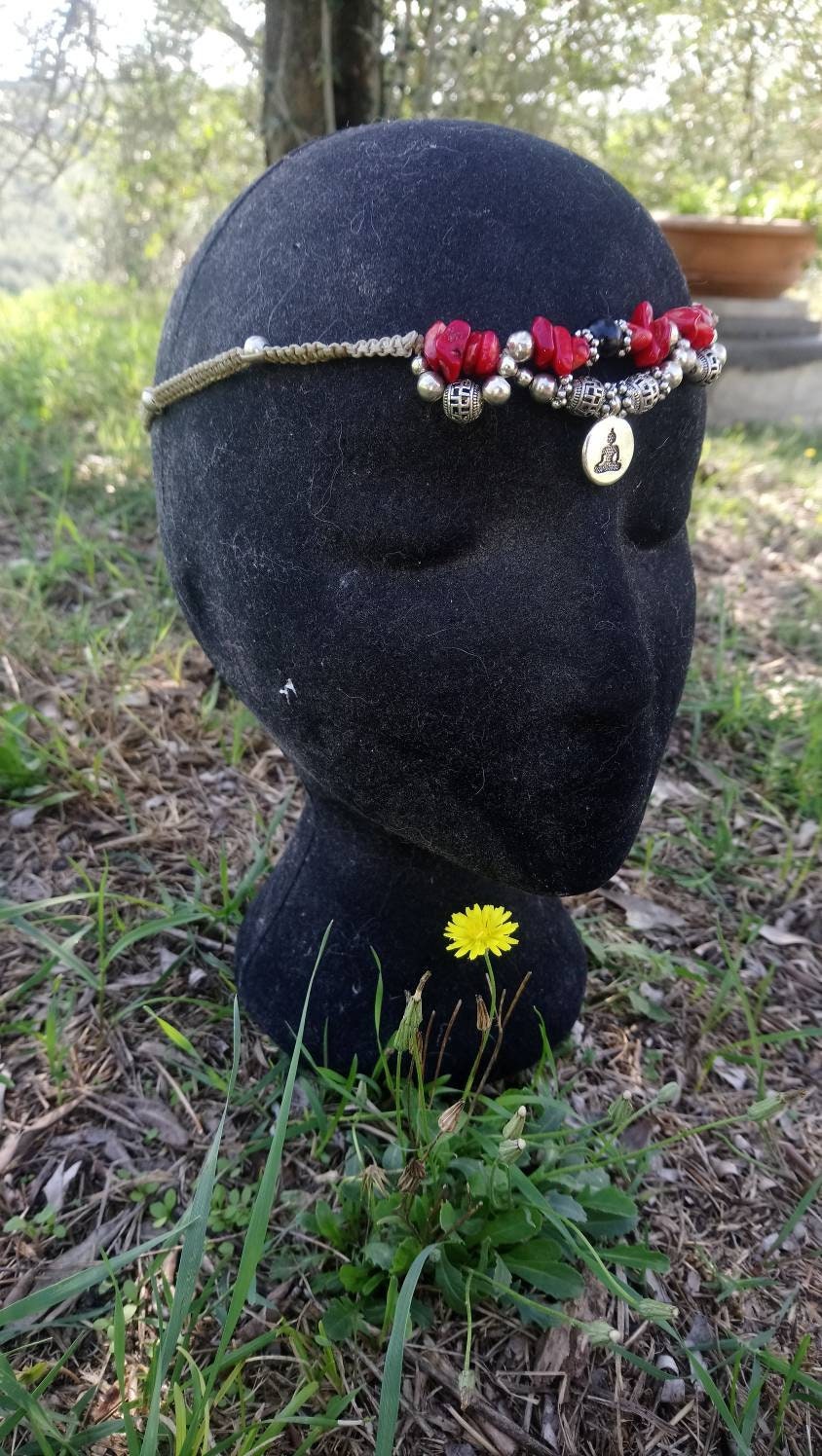 Tribal Macrame' Tiara Choose Your Model Goa Gypsy - Etsy