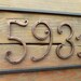House Number / House Number in a Frame / Address Numbers / - Etsy